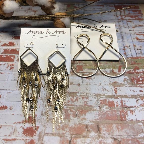 Anna & Ava | Jewelry | Anna Ava Gold Earrings | Poshmark
